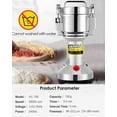 Safety Upgraded Electric Grain Grinder Mill High-speed Dry Spice Herb ...