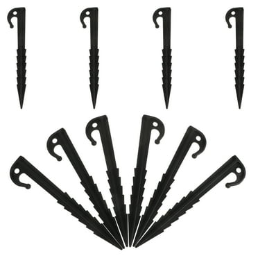 4/8/10Pcs Florescent Screw Thread Tent Stakes Pin Outdoor Campings Tent ...