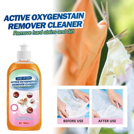 Shldybc Active Oxygen Stain Remover Cleaner Concentrated Oxygen Laundry ...