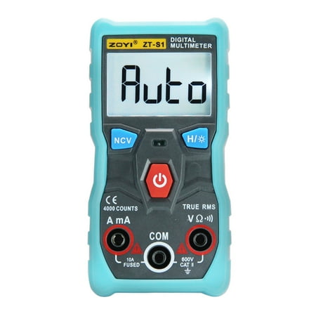 True RMS Digital Multimeter with 4000 Count Backlit LCD Display, Auto ...