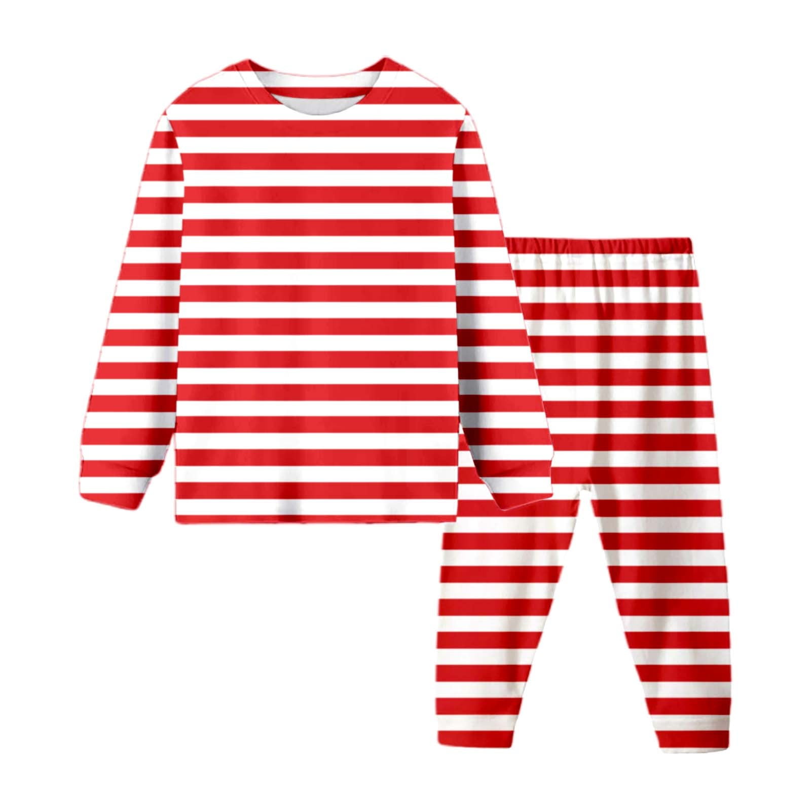Click here for Rongler Childrens Striped Pajama Set Long Sleeve A... prices