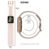 iTech Fusion 3 Unisex Adult Rectangular Smart Watch, Blush, Silicone ...