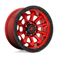 Fuel D117 Warp Beadlock 17X9 6X139.7 -15Et 125.1Cb Candy Red Wheel ...