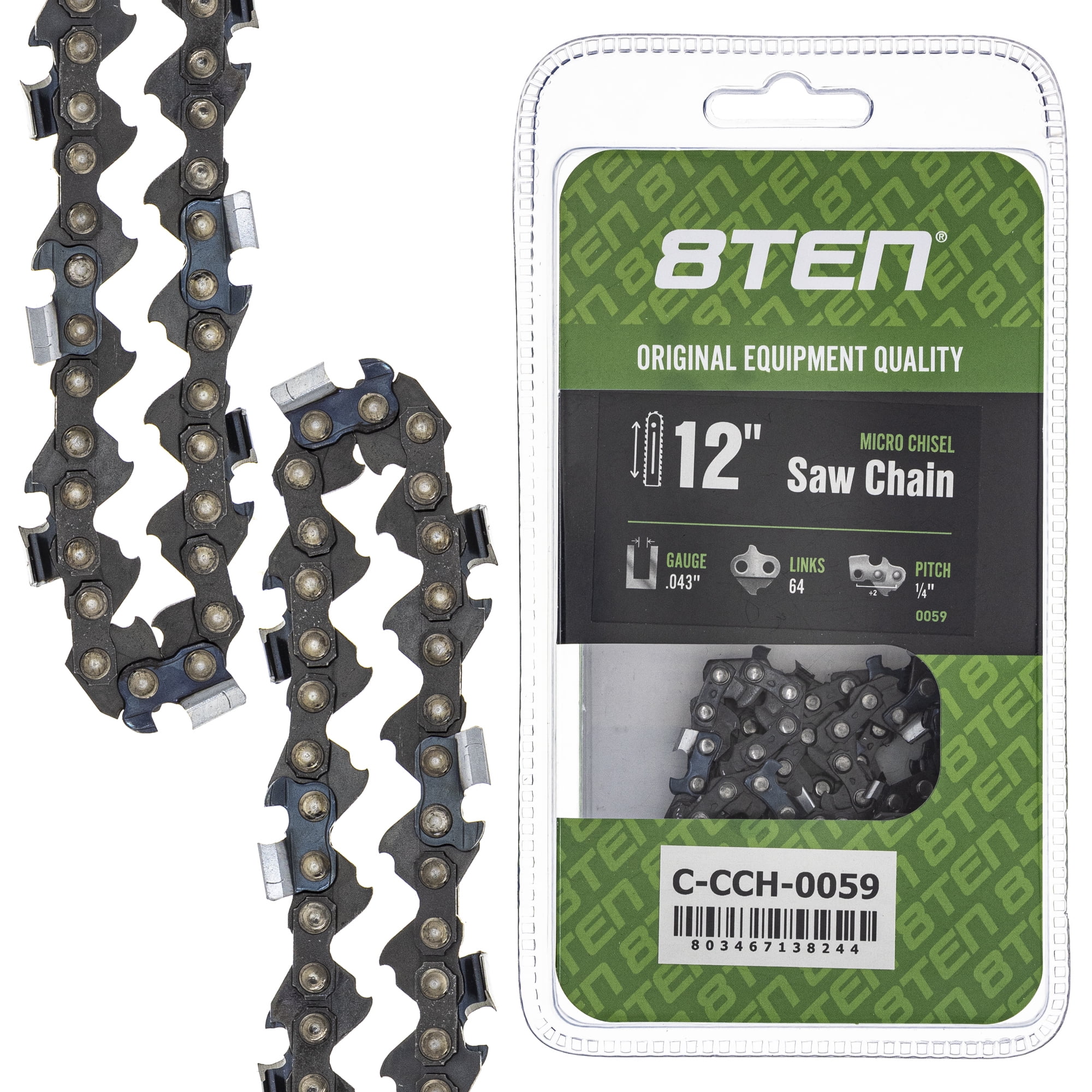 Micro Chisel Chainsaw Chain 12 inch .043 1/4 64DL for Stihl HT100 ...