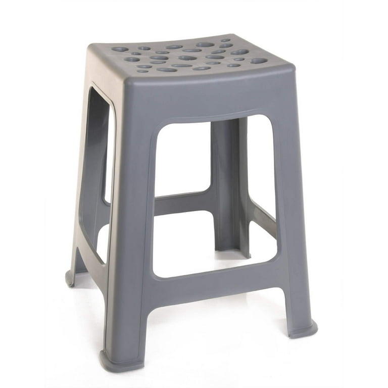 Mintra Home Light Duty Plastic Stools 18in Height 2 Pack