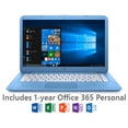 Free Shipping! HP Stream 14-ax010nr 14" Laptop, Windows 10 Home, Office ...