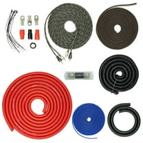 0 Gauge Amp Kit for Amplifier Install Wiring Complete 1/0 Ga Cables ...