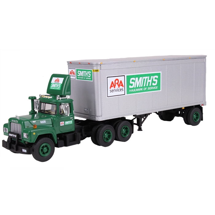 Mack R Model ARA Smith\'s Transfer With 28\' Pop Trailer 1/64 Diecast ...