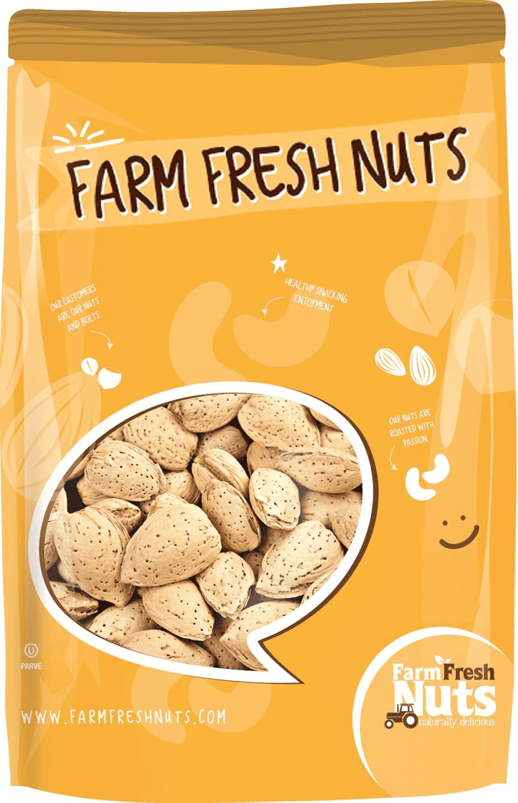Buy Natural In Shell California Almonds (2 Lbs) | By Farm Fresh Nuts ...