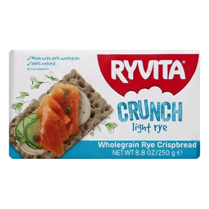 Ryvita Wholegrain Rye Crispbread Crunch Light Rye 88 Ounce