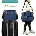 PetAmi Medium Dog Travel Bag with Food Containers, Navy, 22 L Limit - Walmart.com