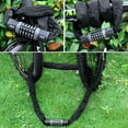 HKEEY Bike Chain Lock, 5-Digit Resettable Combination, Anti-Theft ...