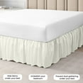 CCNY Dust Ruffled Style Bed Skirt Twin XL size Adjustable Elastic 14 ...
