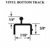 Sliding Screen Door Track 72" White Vinyl - Walmart.com