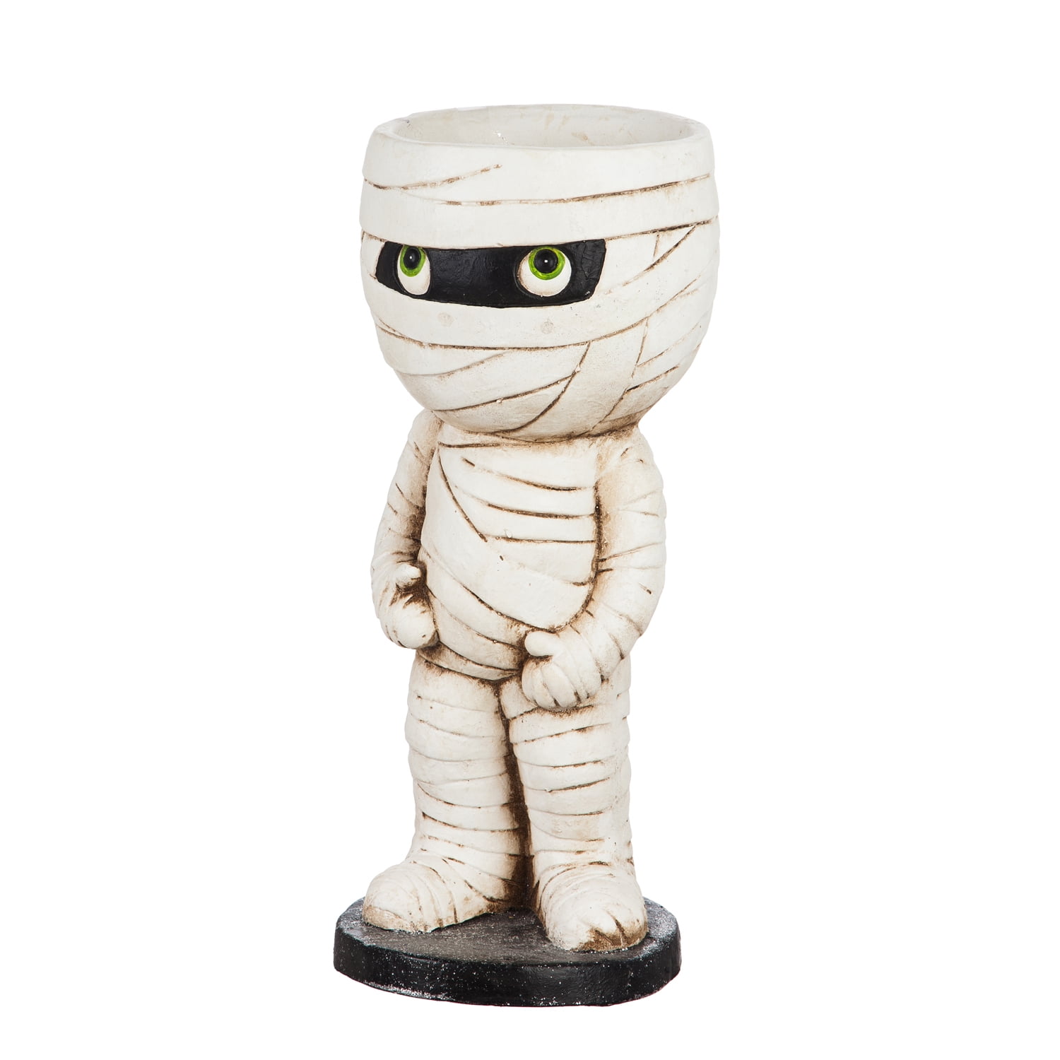 Evergreen 20"H Mummy Candy Bowl Garden Statuary, 19.9'' x 8.8'' x 8.8 ...