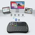 Small Bluetooth Keyboard with Touchpad, 2.4Ghz Mini Wireless Keypad ...