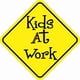 5in x 5in Kids At Work Magnet Vinyl Caution Sign School Teacher Signs ...