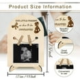 Arch Shape Wood Announcement Picture Frame Stand for First Time Moms ...