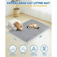 Cat Litter Mat, Honeycomb Double Layer Kitty Litter Trapping Mat, Urine ...