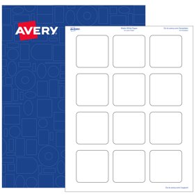 Avery Durable ID Labels, Permanent Adhesive, 8-1/2" x 11", Matte White ...