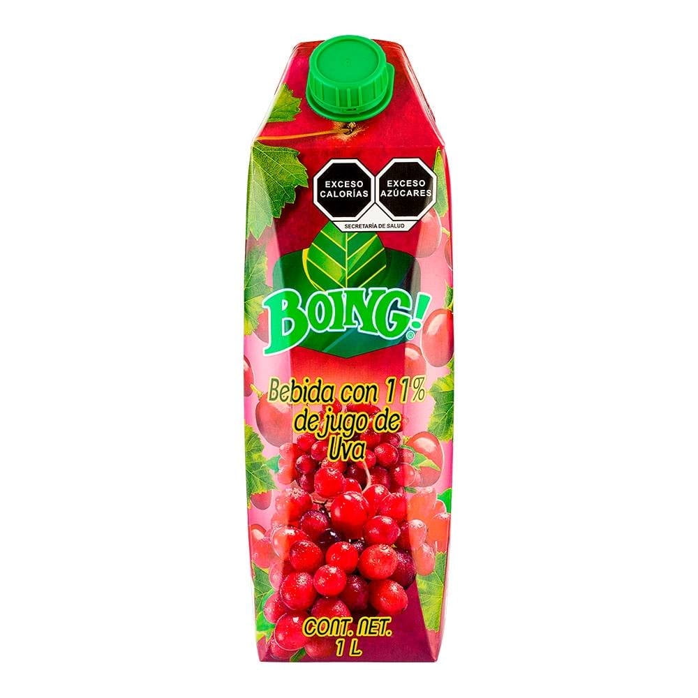 Bebida Boing tradicional con 11% de jugo de uva 1 l | Bodega Aurrera en ...