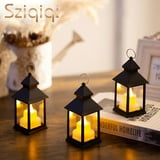 Sziqiqi Mini Lanterns Decorative with Flameless LED Candles Vintage ...
