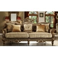 Traditional Luxury Chenille Golden Beige 3Pcs Sofa Set By Homey Design ...