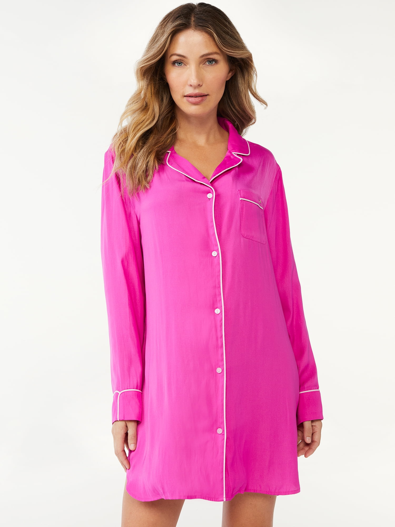 Sofia Intimates by Sofia Vergara Women's Satin Sleepshirt - Walmart.com