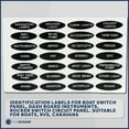 Boat Switch Panel Labels, Marine Boat Dash Board Instruments Decal ...