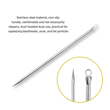 Four in One Silver Blackhead Remover Stainless Blemish Pore Extraction ...