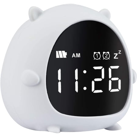 Cute Kids Digital Alarm Clock with Countdown Snooze 2 Alarms Voice ...