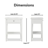 Finch Sloan Side Table White - Walmart.com