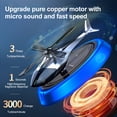 Solar Powered Rotating Helicopter Car Air Freshener, Alloy Aircraft ...
