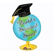 Anagram Congrats Grad Cap School Colors Cluster SuperShape 31in Foil ...
