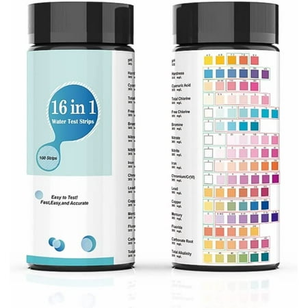 Drinking Water Test Kit, 16 in 1 Premium Test Kit for Aquariums, Pools ...