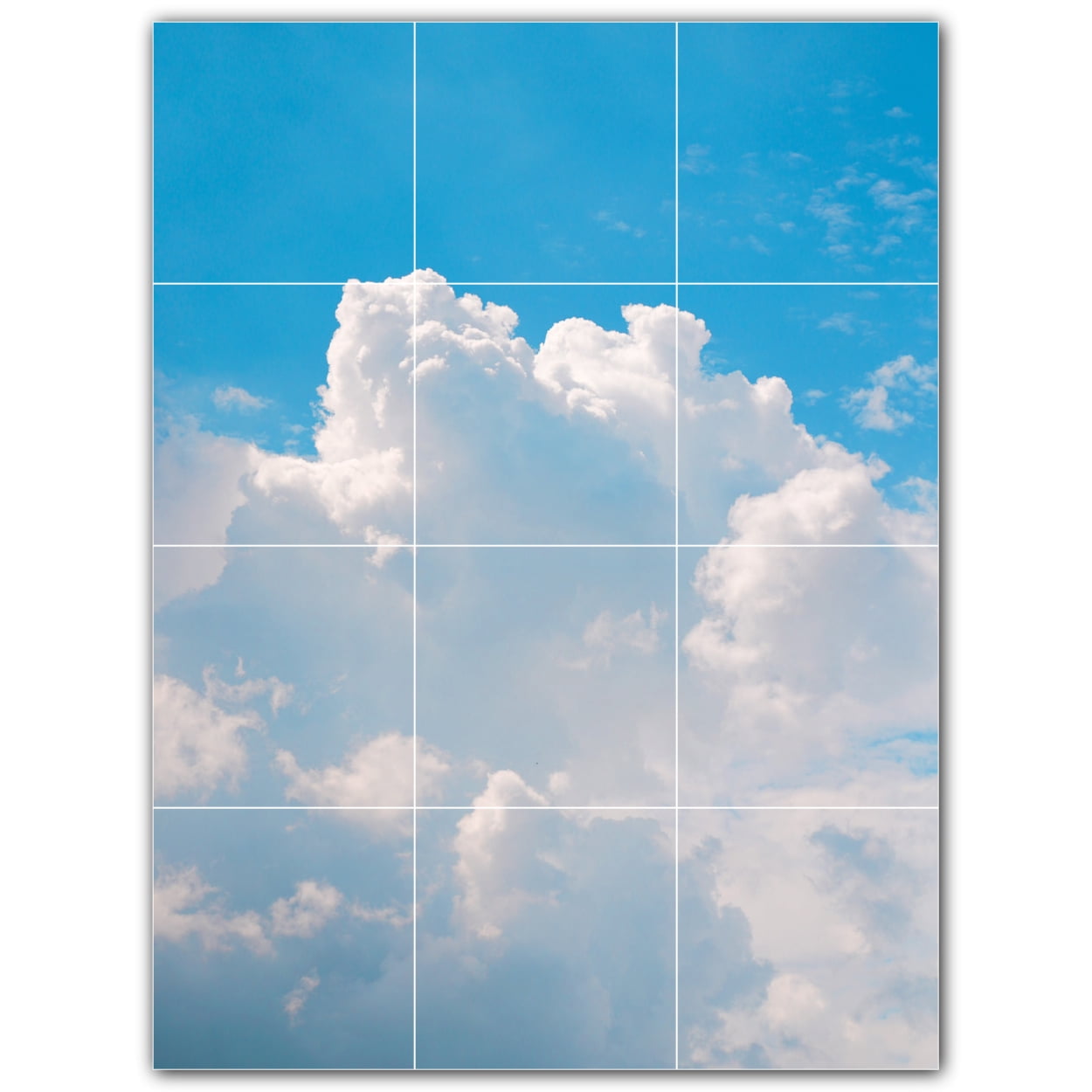 Picture-Tiles.com: Clouds Ceramic Tile Wall Mural WAL500378-34M. 18"W x ...