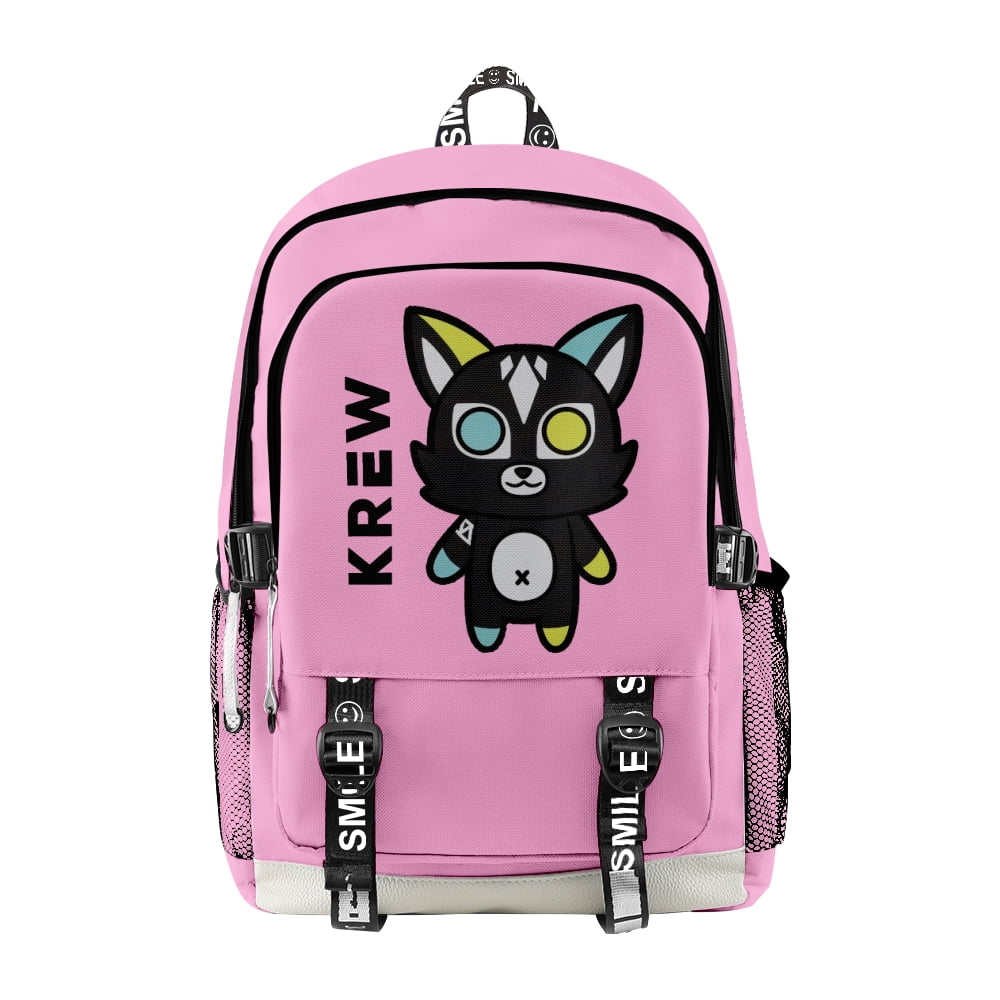 ItsFunneh Krew District Backpack Casual Zipper Pack 2022 Back To School ...