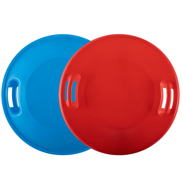 Superio Spiral Snow Sled, Round Sled with Handles, 24" Winter Snow Fun ...