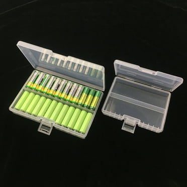Uxcell Plastic Storage Battery Box Case for 2 x 26650 Batteries ...