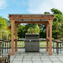 Blackstone 10'x10' Outdoor Bar, Griddle/Grill Pavilion Gazebo with ...