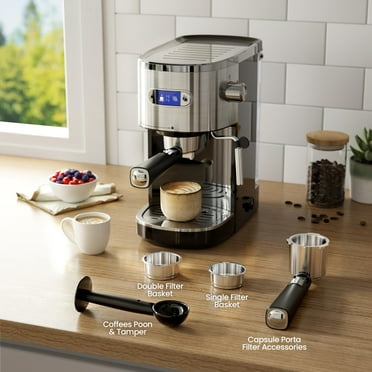 Capresso Ultima PRO Coffee Steamer, Programmable 2 Cup Espresso ...