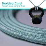 Cordinate 3-Outlet Surge Protector, Mint/White, 10ft. Braided – 37915 ...