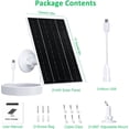 4W Solar Panel for Security Camera, Type-C/Micro USB Charger ...