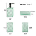 AOOOWER Plastic Bathroom Storage Organizers Set Pattern Hygienic ...