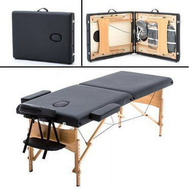 Artist Hand Adjustable Black Massage Table Salon Barber Chair Spa Bed ...
