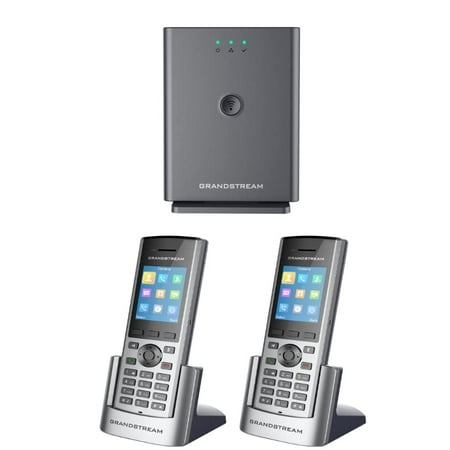 Grandstream DP752 Long-Range DECT Base Station + 2 x DP730 Units DECT ...