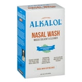Alkalol Saline Sinus Medicine - Adult Nasal Wash & Mucus Solvent Rinse ...