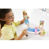 Barbie Spa-Themed Fizzy Bath Doll & BathTub Playset with Puppy ...
