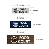 Basic Food Court Sign (Blue) - Medium - Walmart.com