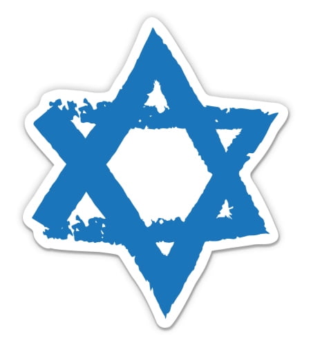 Star of David - 12" Vinyl Sticker Waterproof Decal - Walmart.com